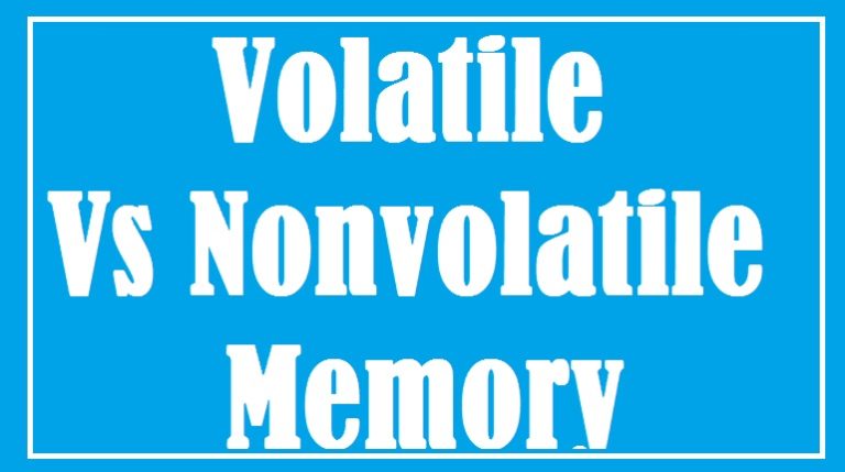 difference between volatile and non-volatile memory ... difference between volatile and non-volatile memory ...